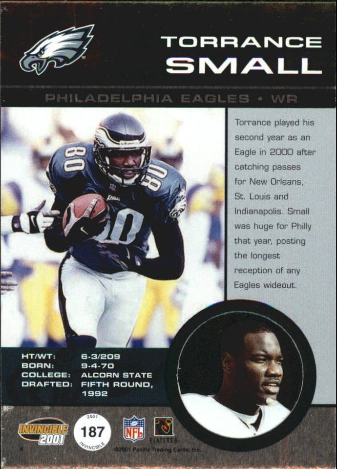 2001 Pacific Invincible Premiere Date #187 Torrance Small /55 | eBay