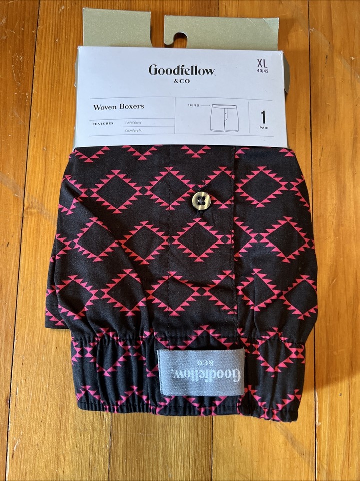 Goodfellow & Co Men's SZ X-LARGE XL 40/42WOVEN Boxers Comfort Soft 😎Red ...