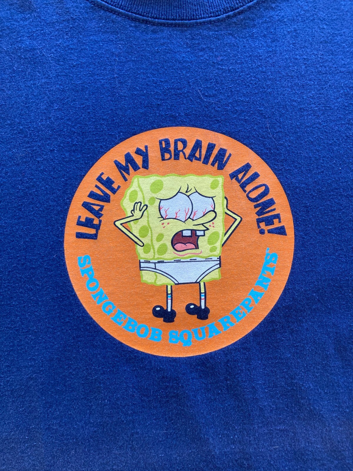 Vintage XL 2001 SpongeBob Squarepants Leave My Brain … - Gem