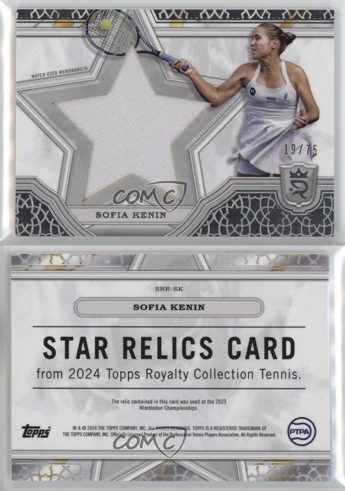 2024 Topps Royalty Star Relics 19/75 Sofia Kenin #SRR-SK Rookie RC 1e41 | eBay