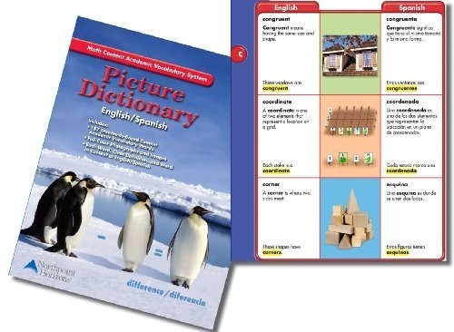 PICTURE DICTIONARY ENGLISH/SPANISH: GRADES K-5, MATH By Northpoint ...
