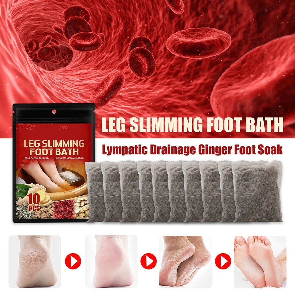 Lymphatic Drainage Ginger Foot Soak Leg Slimming Foot Bath Foot ...