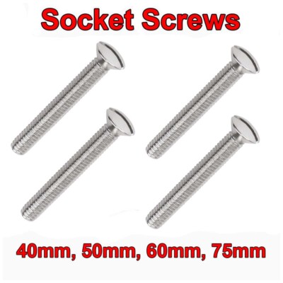 M3.5 ELECTRICAL SOCKET SCREWS SWITCH SCREWS LONG 40mm - 75mm *MULTI ...