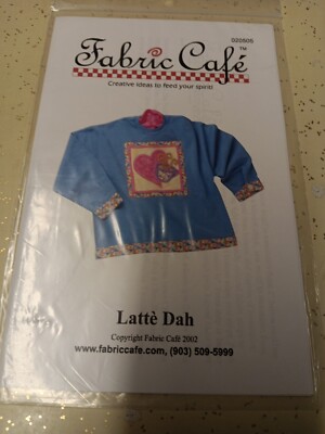 Fabric Cafe Latte Dah Pattern | eBay