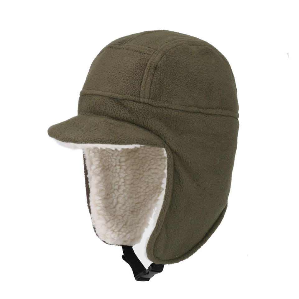 Windproof Ear Flaps Hat Winter Windproof Soft Warm Polar Fleece Beanie ...