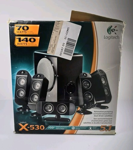 LOGITECH X-530 5.1 Surround Sound Speaker System (6-Piece) No Manual ...
