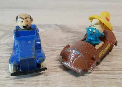 VINTAGE 1982 Smurf-About CAR ERTL DIE CAST And Gargamel Car | eBay
