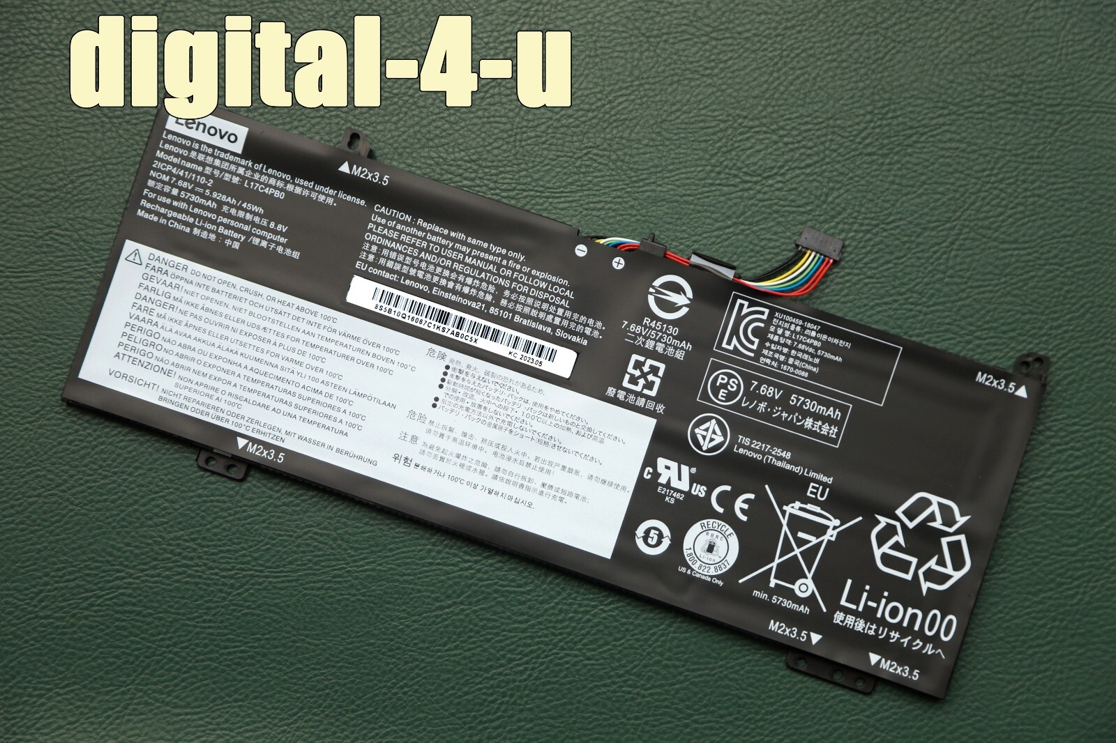 New Genuine L17C4PB0 L17M4PB0 OEM Battery for Lenovo Yoga 530-14IKB ...