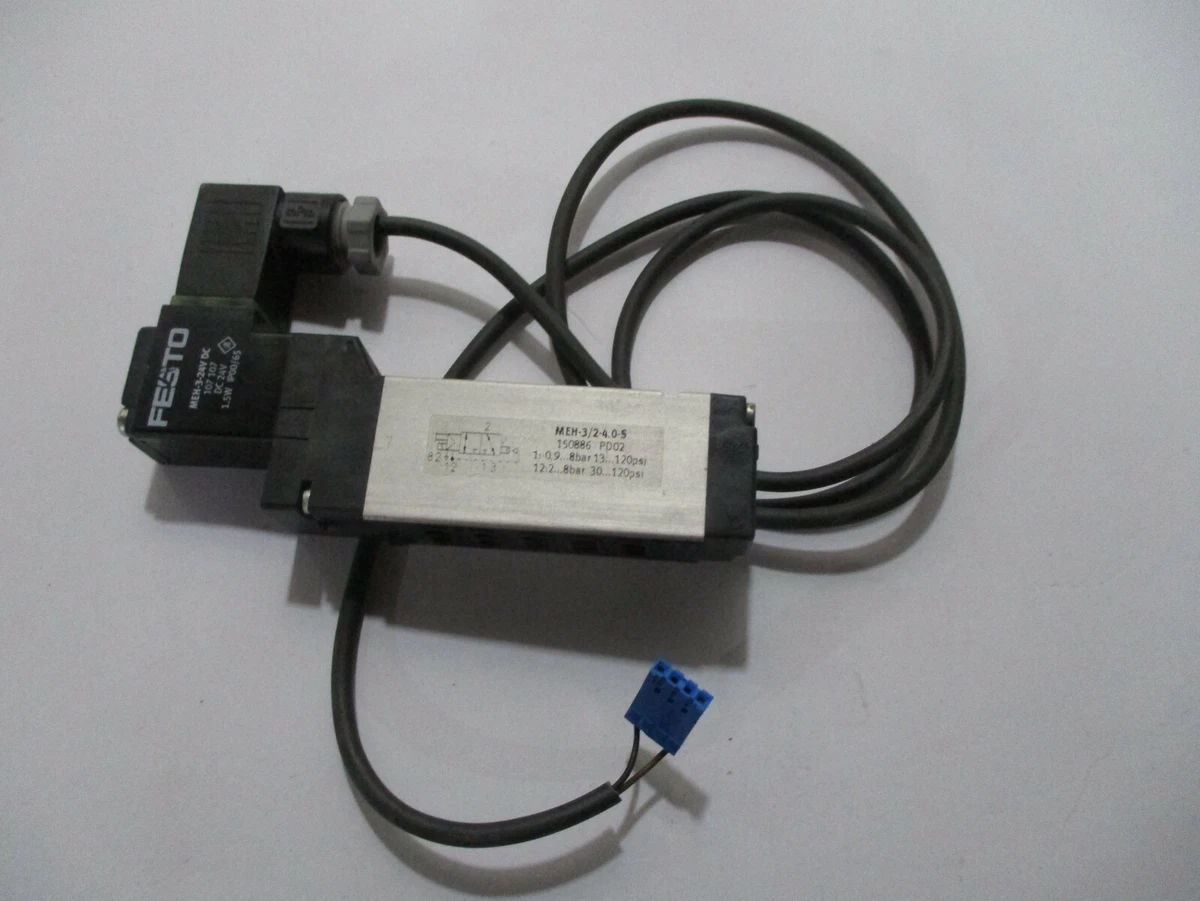 FESTO MEH-3-24VDC PNEUMATIC Solenoid Valve Assembly 24VDC, 45% OFF