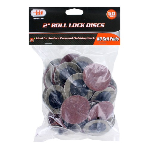 IIT 2-Inch Roll Lock Discs, 60 Grit Pads, 50-Piece | eBay