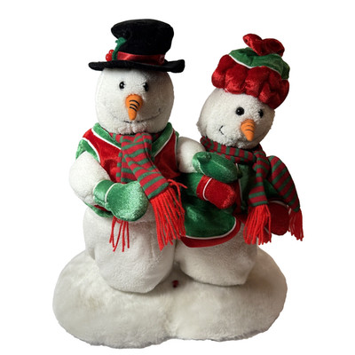 Gemmy Mr. & Mrs. Snow Singing "Baby It's Cold Outside" Animated Motion ...