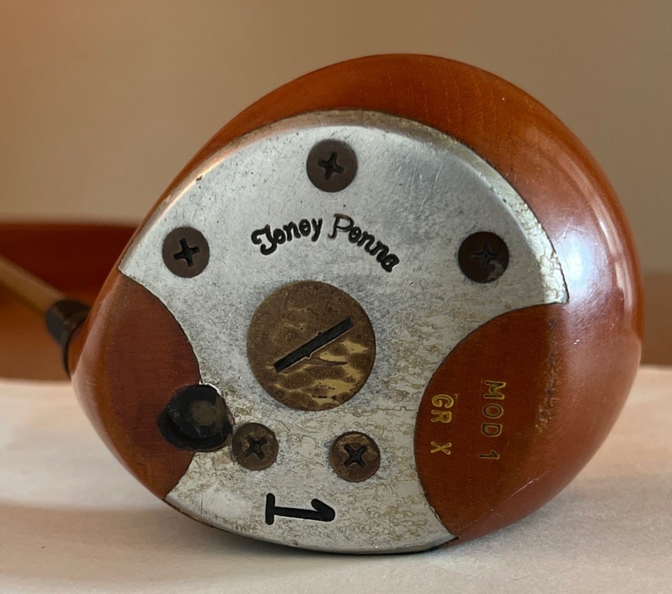 Early Toney Penna Model 1 Persimmon Driver With Aldila Graphite X-Flex ...