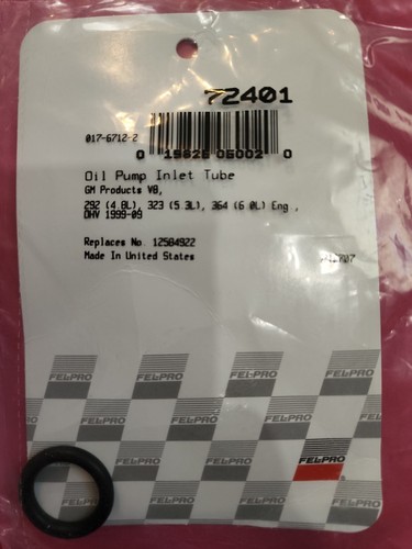 Fel-Pro Felpro Oil Pump Inlet Tube Replaces 12584922 for GM 4.8L 5.3L 6 ...