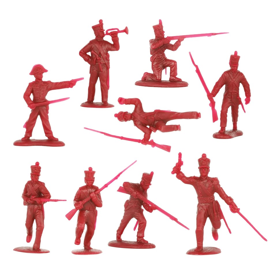 BMC CTS Waterloo British Infantry Napoleonic War Red Plastic Soldier ...