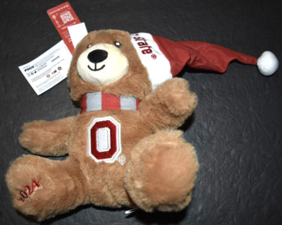 OHIO STATE UNIVERSITY "O CHRISTMAS TEDDY BEAR" (7.5" Wide x 8.0" Tall ...