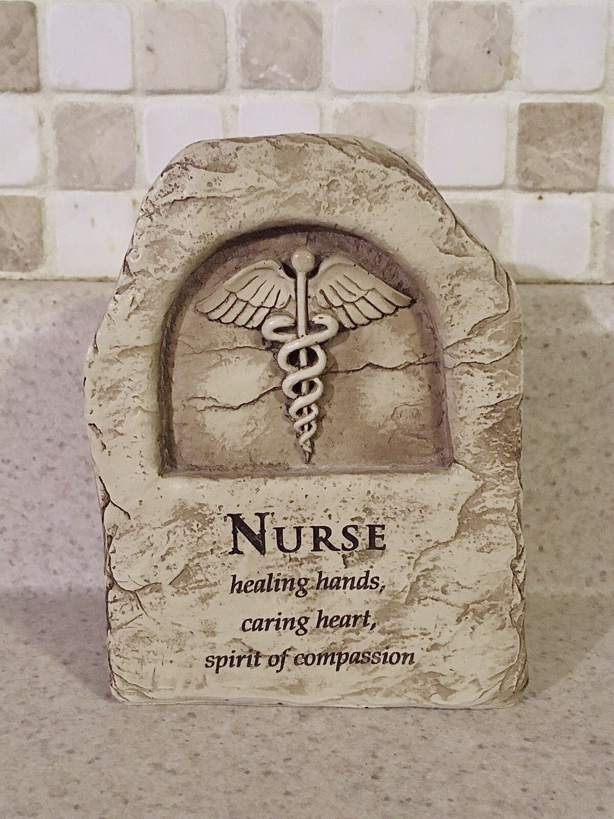 Nursing Plaque / Statuette, Small Stone Plaque Gift for Nurses, Nurse ...