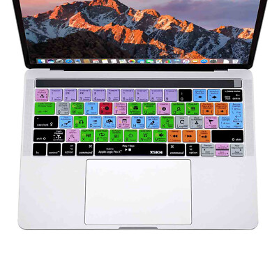 XSKN Logic Pro X Shortcuts Keyboard Cover for Touch Bar MacBook Pro 13. ...