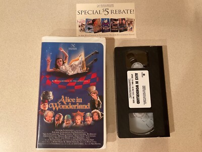 Alice In Wonderland (VHS, 1999, Clamshell) Robbie Coltrane, Whoopi ...
