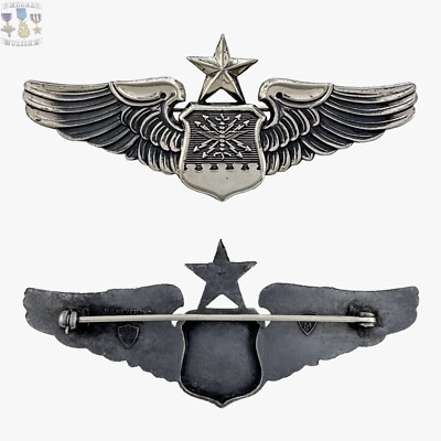 COLD WAR US AIR FORCE SENIOR NAVIGATOR WING 3” NS MEYER INC. NY 9M PIN ...
