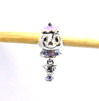 Authentic Pandora Charm, Beauty and Beast Mrs Potts and Chip Dangle ...
