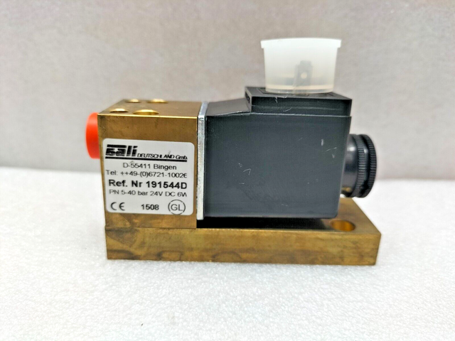 GALI 191544D Engine Start Solenoid Valve 3/2-Way 24V DC 5-40 bar Flange ...