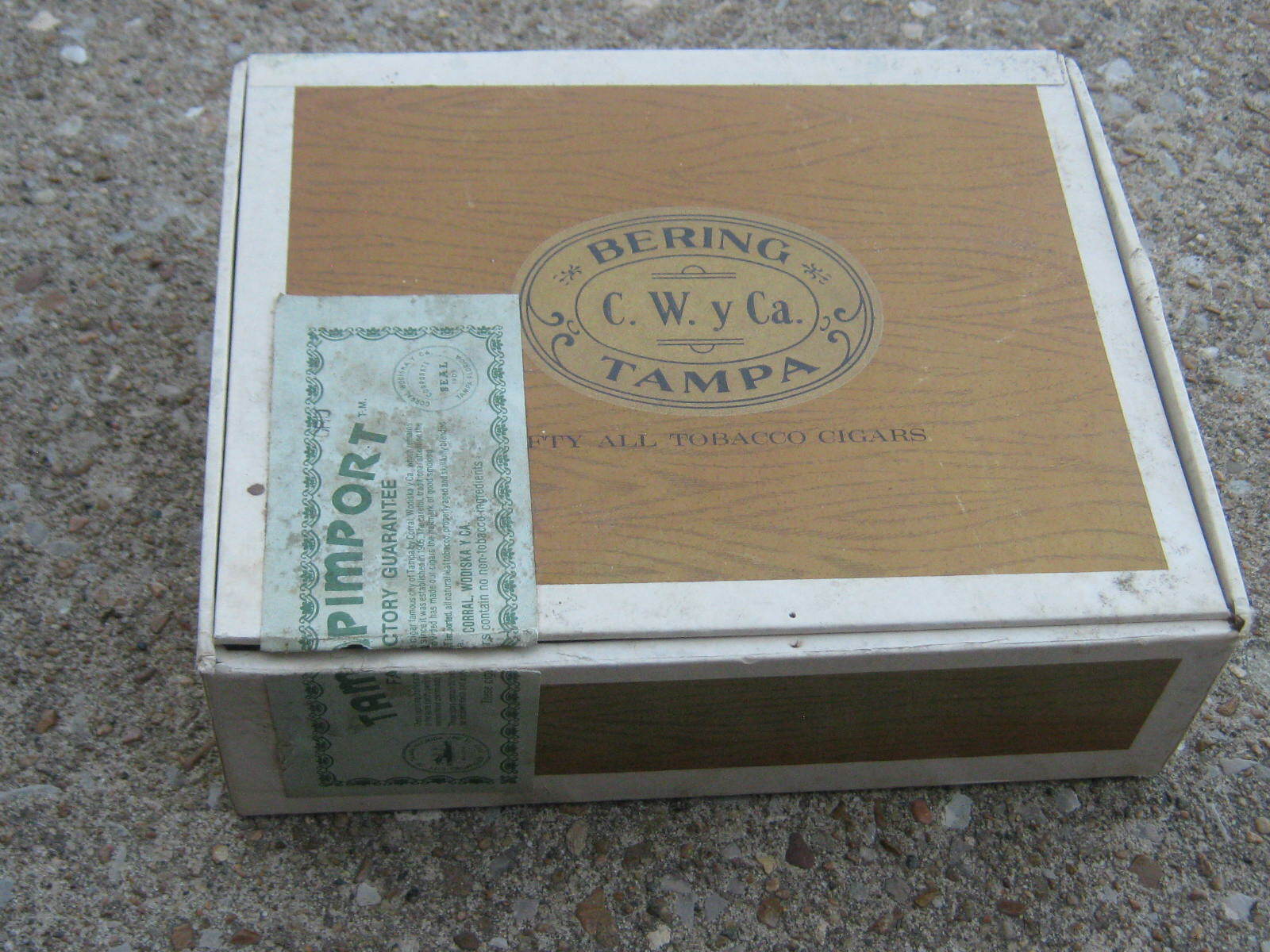 Vintage C.W. y Ca. Bering Tampa Cardboard Cigar box empty box | eBay