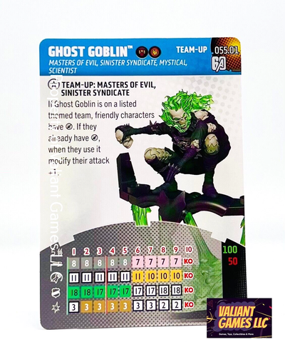 Marvel Heroclix Ghost Goblin #055.01 Card Avengers 60th Anniversary | eBay