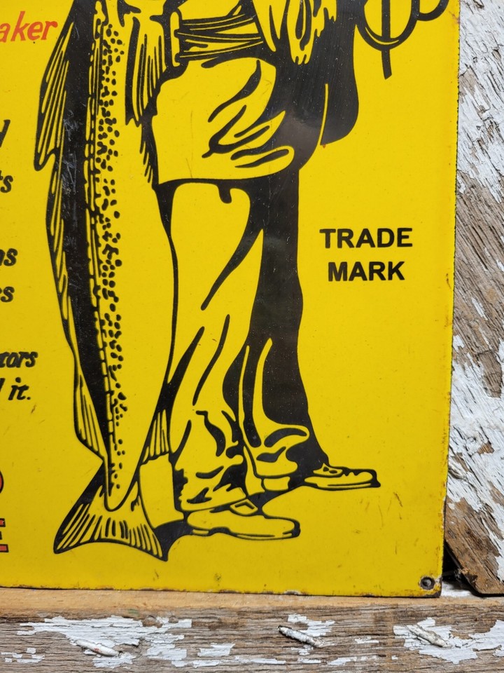 VINTAGE SCOTTS EMULSION PORCELAIN SIGN OLD HEATLH RE.EBY MEDICINE ...