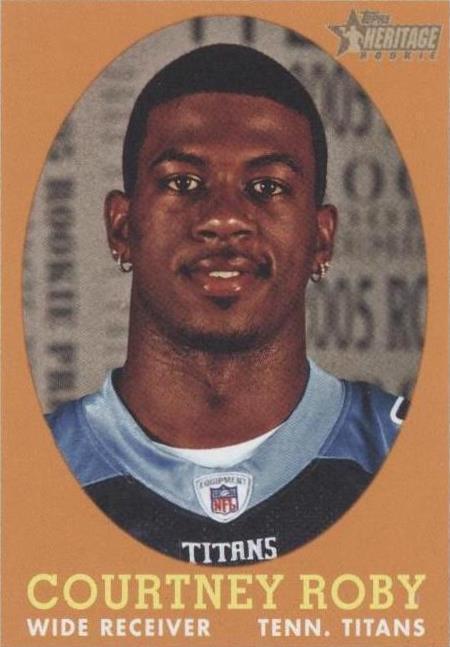 2005 Topps Heritage - Design Variation Courtney Roby #68 (RC) for sale ...