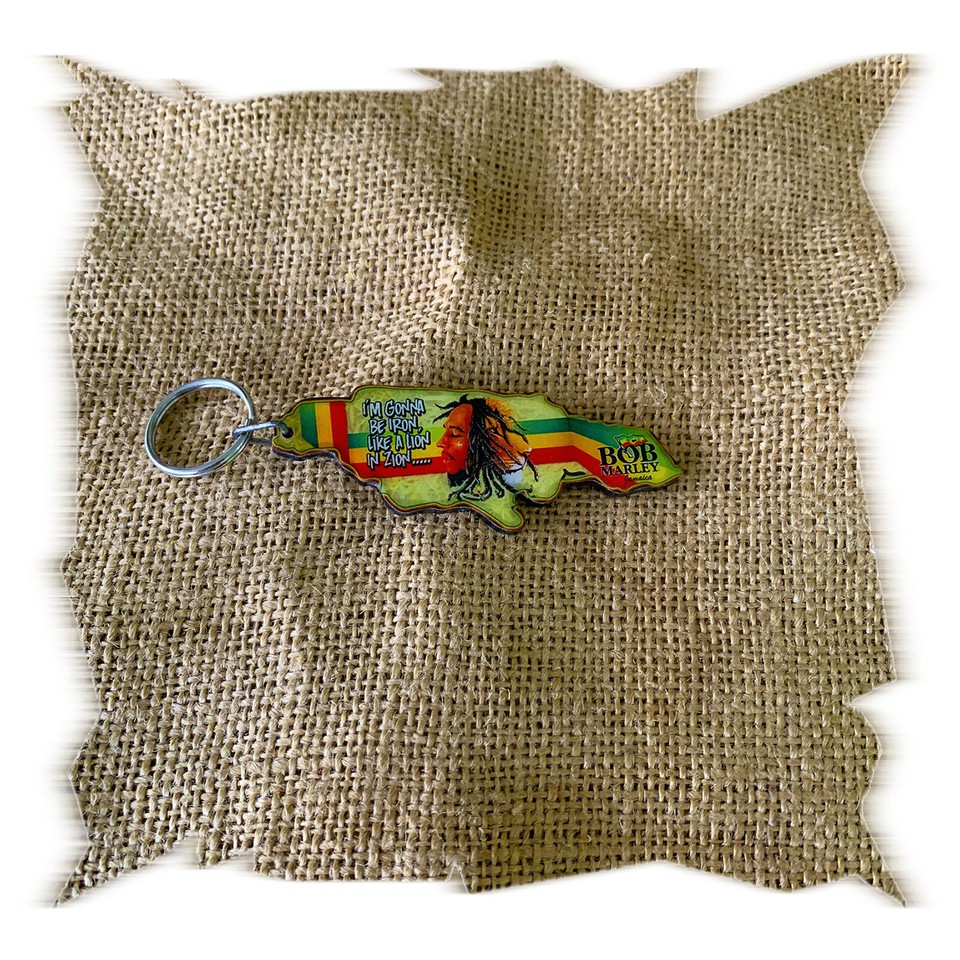 Jamaica Key Chain Map Reggae Kingston One Love Big Up Cool Runnings ...