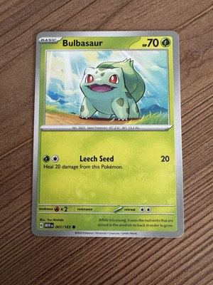 BULBASAUR - 001/165 - COMMON - Scarlet & Violet: 151 | eBay