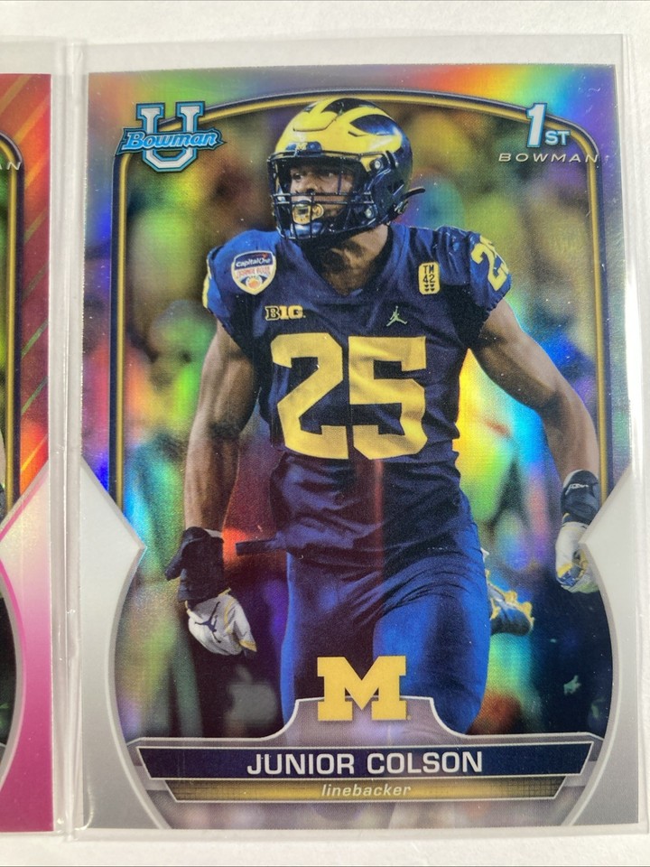 2022 BOWMAN U CHROME 2X JUNIOR COLSON 1ST CARD# 47 PINK/ CHROME LA CHARGERS | eBay