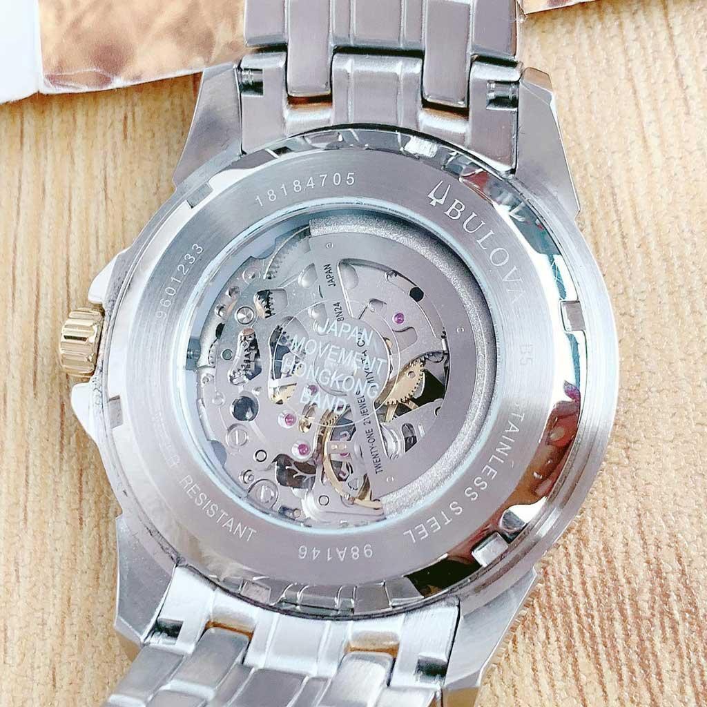 Bulova Prova Skeleton 98A146 Automatic 30M Waterproof, Firm Silver Gold | eBay