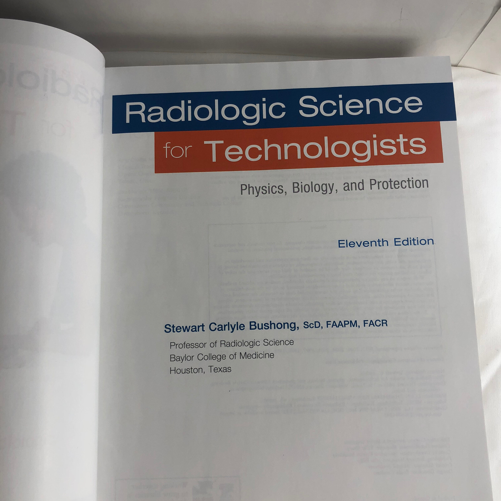 Radiologic Science for Technologists Physics Biology Protection 11th Ed ...
