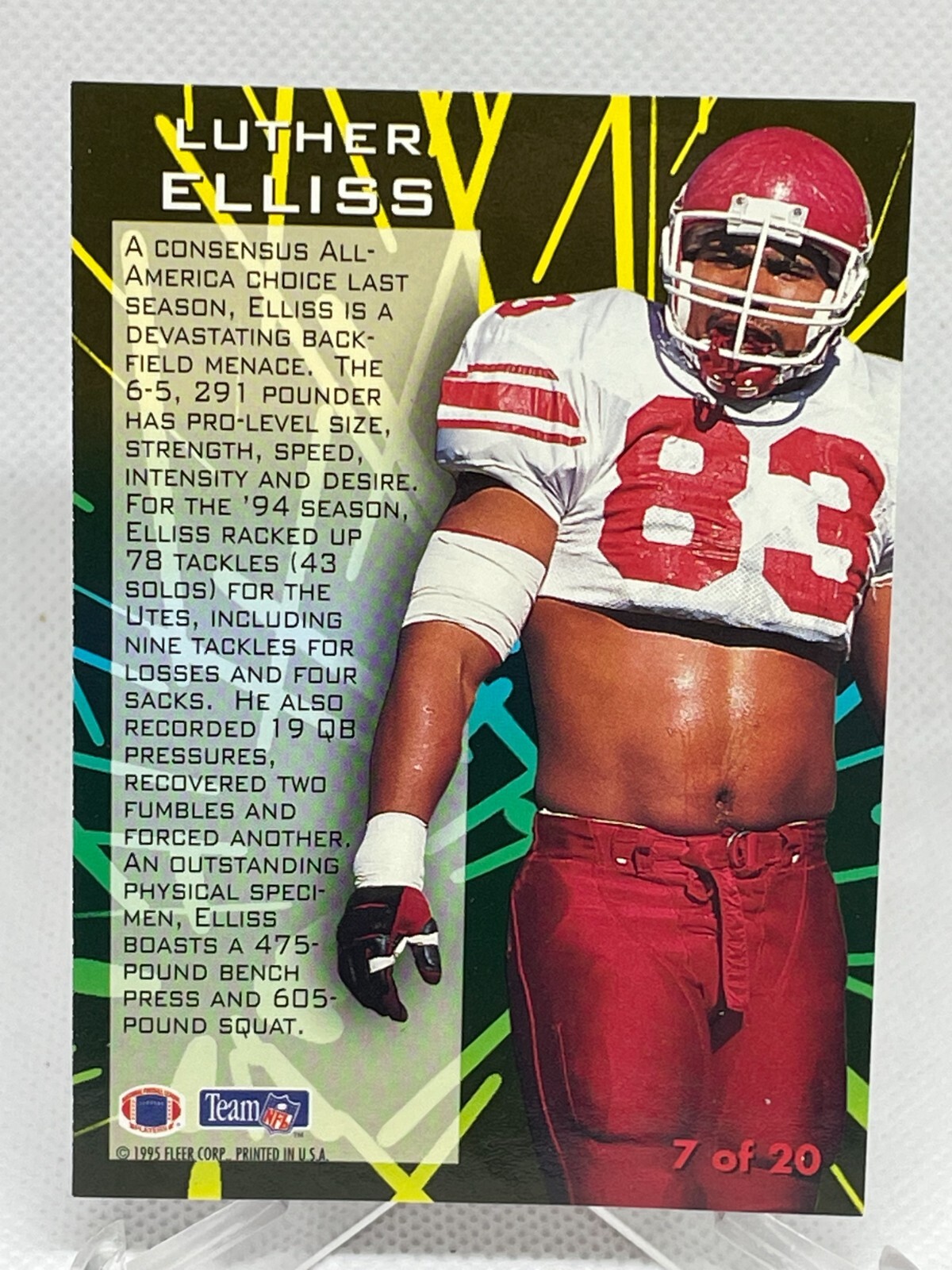 Luther Elliss 1995 Fleer NFL Prospects #7 | eBay