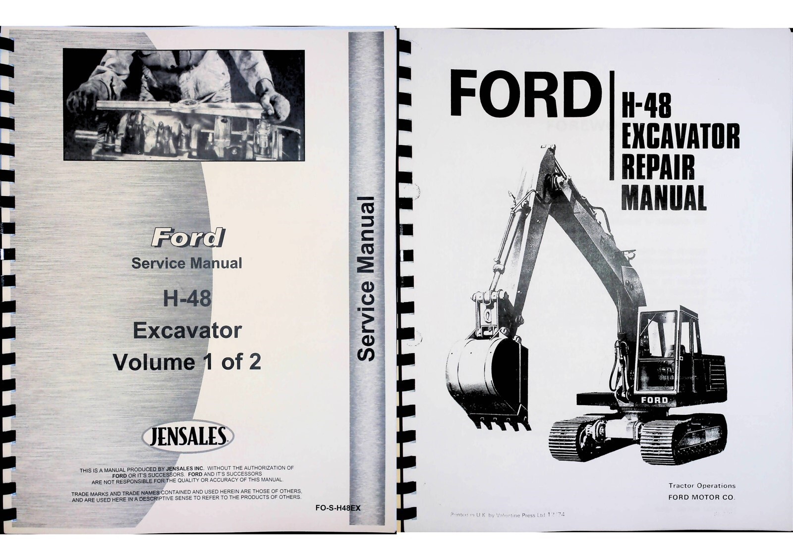 Ford H48 Excavator Service Repair Manual H-48 Diesel | eBay