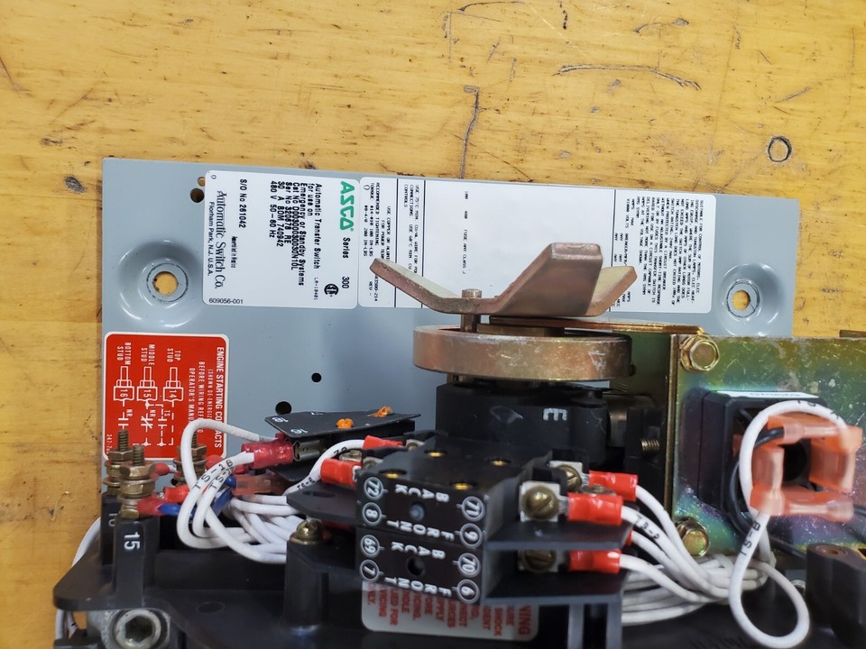 Asco Series 300 Automatic Transfer Switch D00300030030N10L 480 V 3 ...