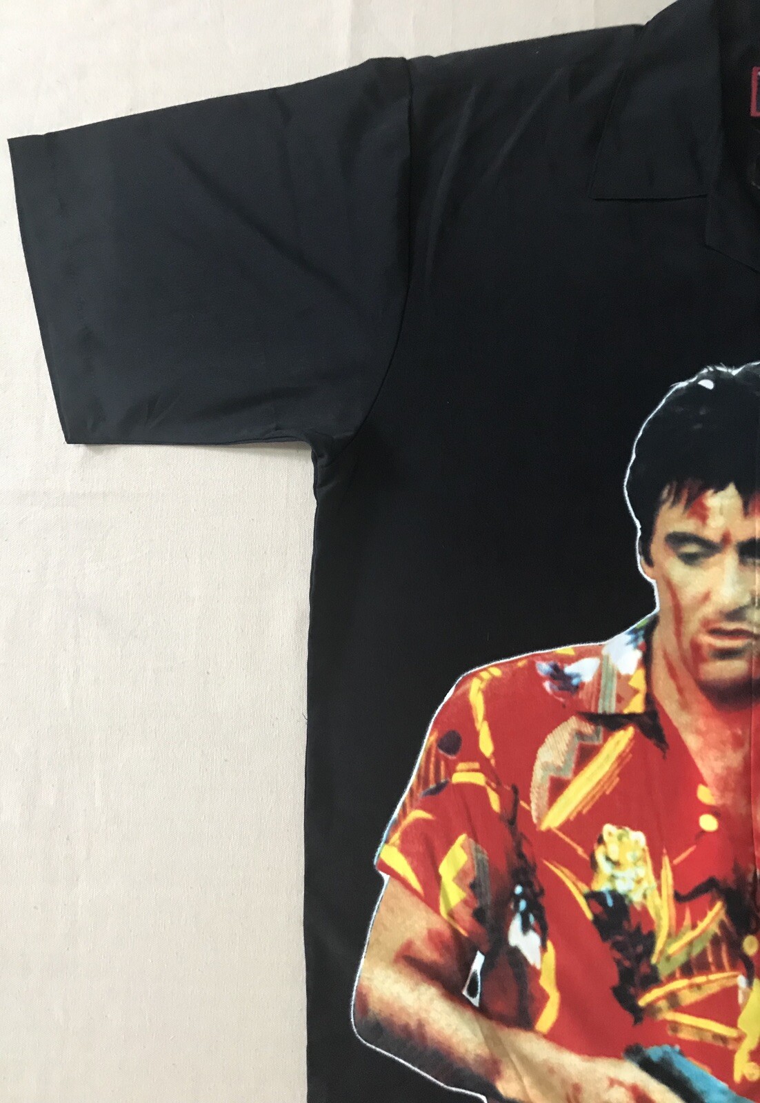 Vintage 90’s Dragonfly Men’s SCARFACE “Hector” Short Sleeve Shirt, size ...