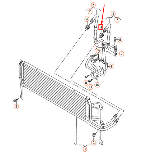 NEW VOLKSWAGEN TIGUAN MK1 SEAL SET KIT QUICK ACTING COUPLING 5N0317229 ...