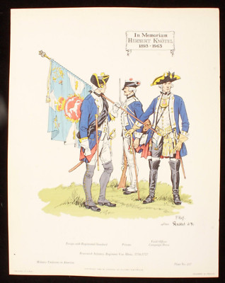 Brunswick Infantry Regiment Von Rhetz 1776-1777 Illustration 11x14 | eBay