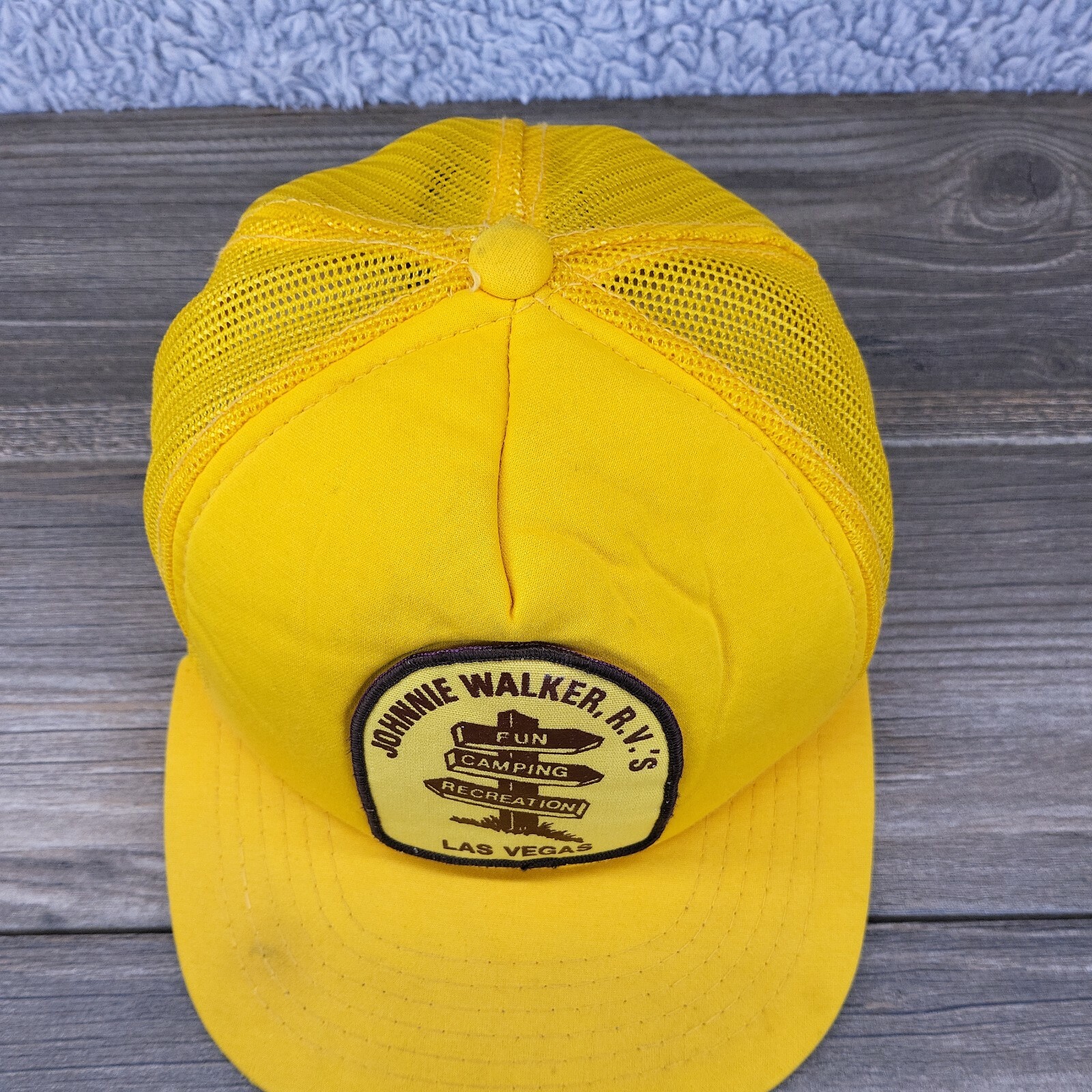 Johnnie Walker RVs Snapback Vintage Mesh Foam Patch Y… - Gem