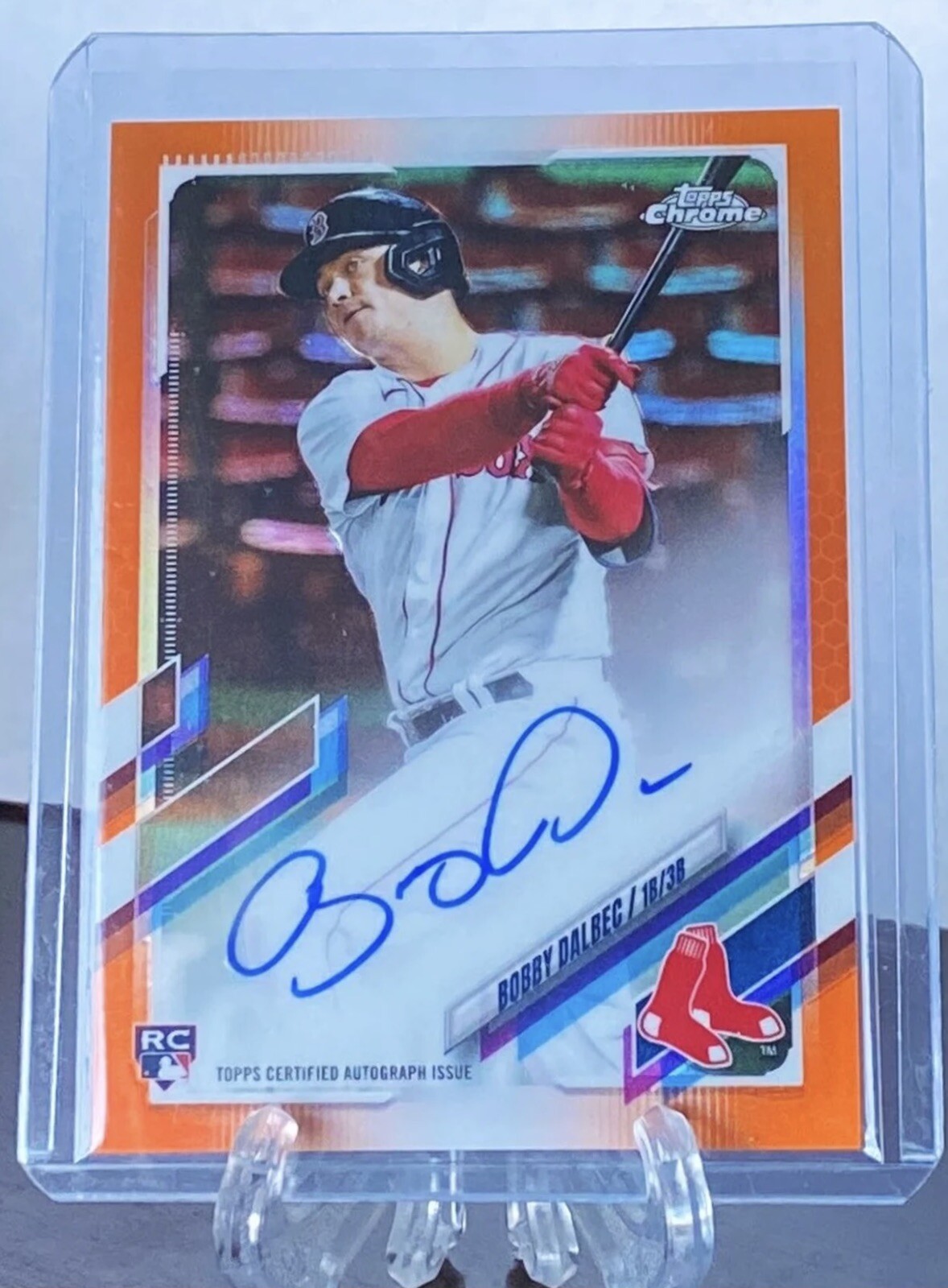 2021 Topps Chrome - Rookie Autographs Orange Refractor #RA-BD Bobby ...