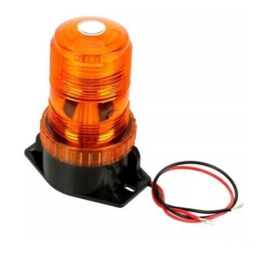 12V 24V LED Flashing Hazard Amber Beacon Lorry Car Van Tractor Forklift ...