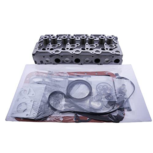 Complete Cylinder Head+Full Gasket Kit for Kubota V2203 V2203T V2203E ...