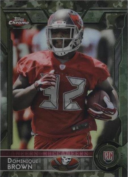 2015 Topps Chrome Mini - Rookies Dominique Brown #179 STS Camo ...