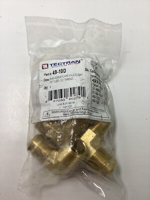 Pack 5 Tectran 49-10D Flared Fitting Elbow 45Deg Flared Fitting,Male ...