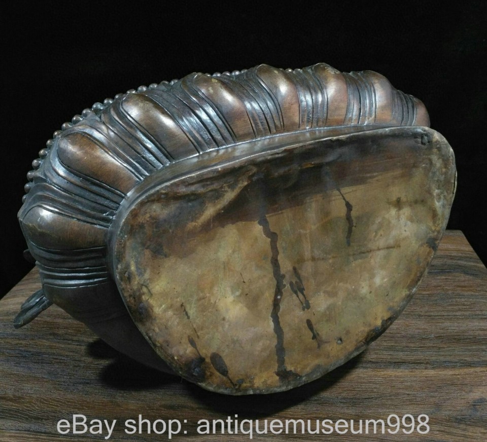 2.6" Chinese Buddhism Marked Copper Seat Lotus Long Life Buddha Statue ...