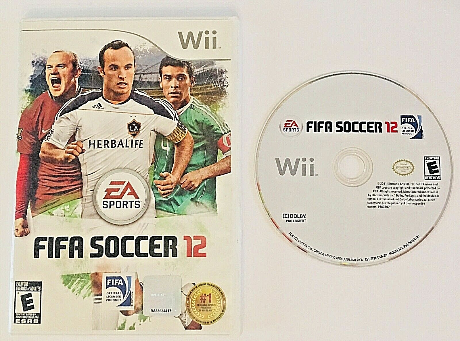 FIFA Soccer 12 Nintendo Wii EA Sports Wii U Compatible 2011 Video Game ...