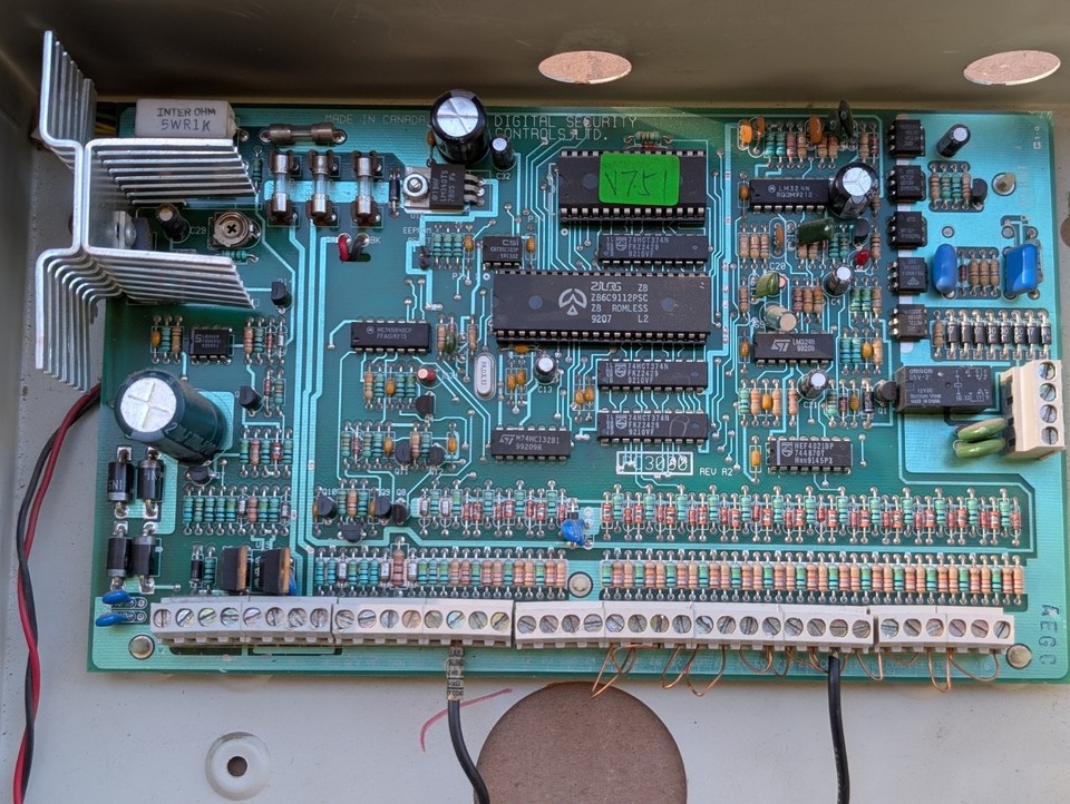 DSC PC3000 Rev 5 PC Classic Mother Board Control Panel Enclosure ...