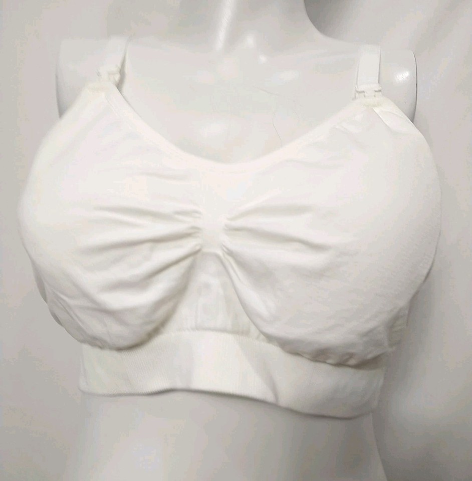 Women's Size 2XL Bralette Bra Wireless Nursing Maternity NWOT Eye Hook ...